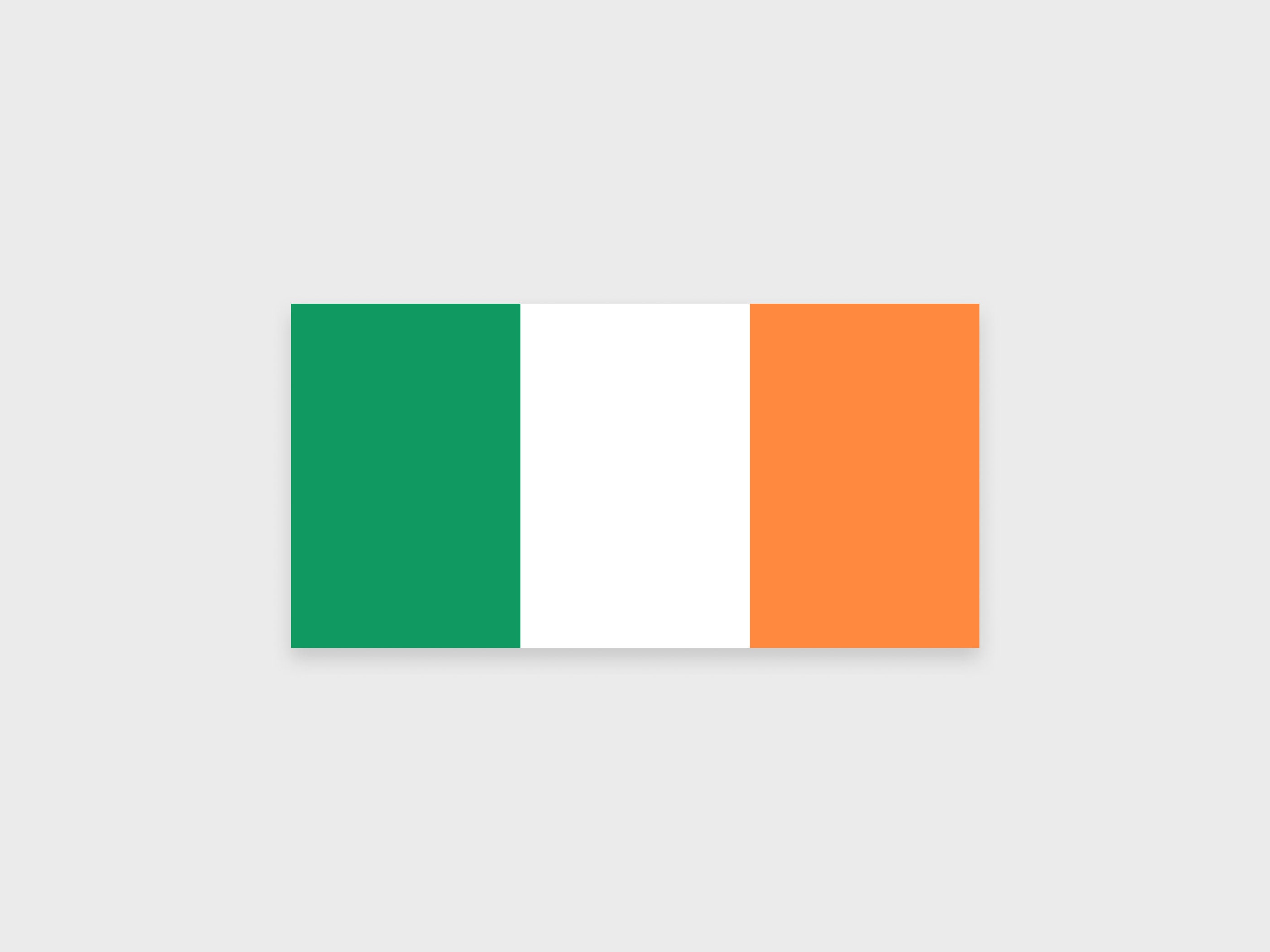 Irish Flag Bumper Sticker Ireland Flag Bumper Decal Ideal - Etsy
