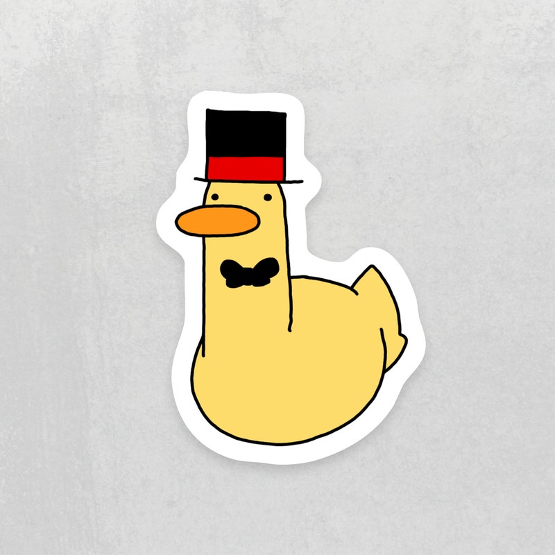 Duck With Top Hat - Etsy