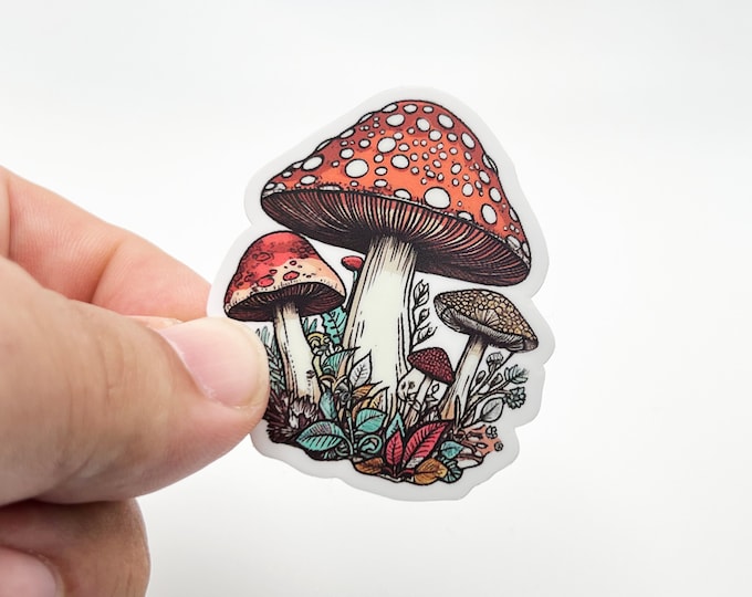 Glowing Mushrooms Sticker Mushroom Sticker Stickers for - Etsy