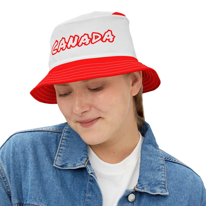 Canada Bucket Hat Canadian Flag Colors Canadian National Flag Hat ...