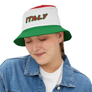 Italy Bucket Hat Italian Flag Colors Italia National Flag Hat Italian ...