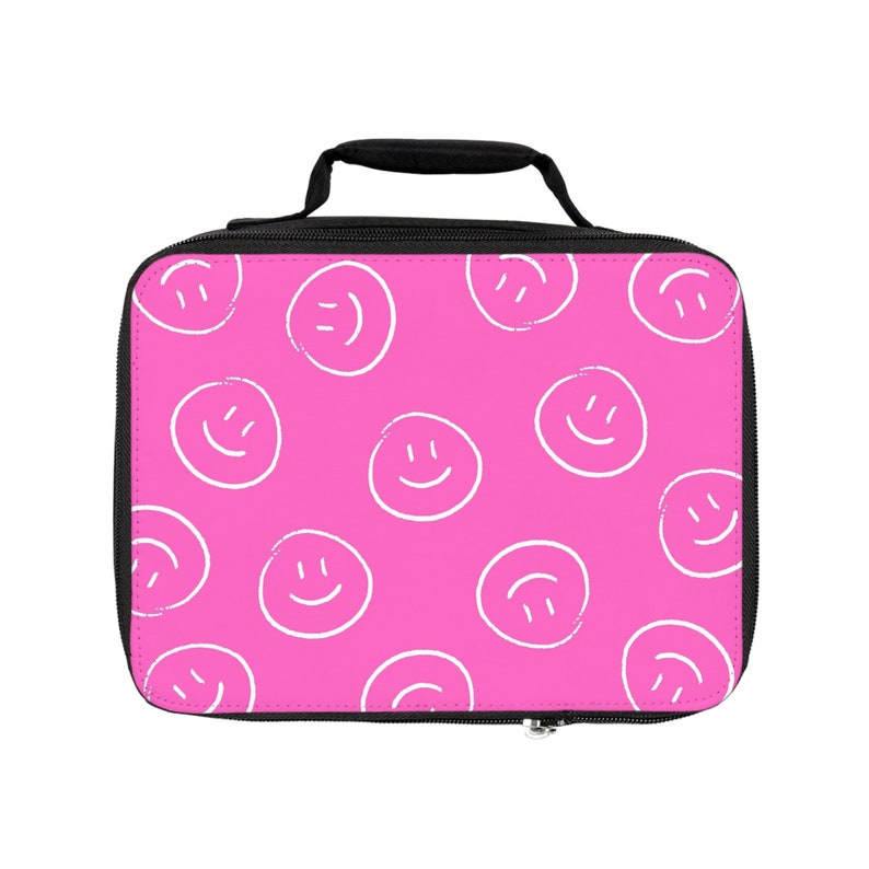 Smiley Face Lunch Bag for Kids Back to School Insulated Lunch - Etsy