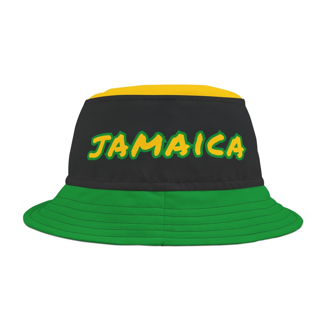 Jamaica Bucket Hat Jamaican Flag Colors Jamaican National Flag Hat ...