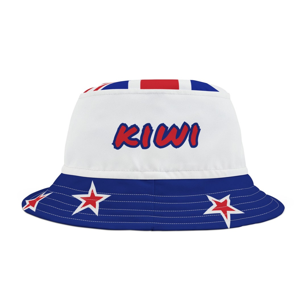 Kiwi Bucket Hat New Zealand Flag Colors Kiwi National Hat New Zealander ...