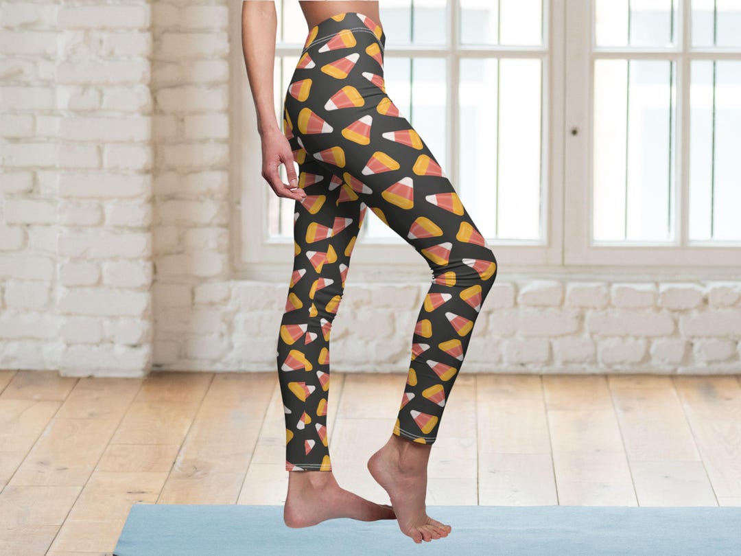 Candycorn Halloween Leggings Funny Costume Leggings for Women Skinny ...