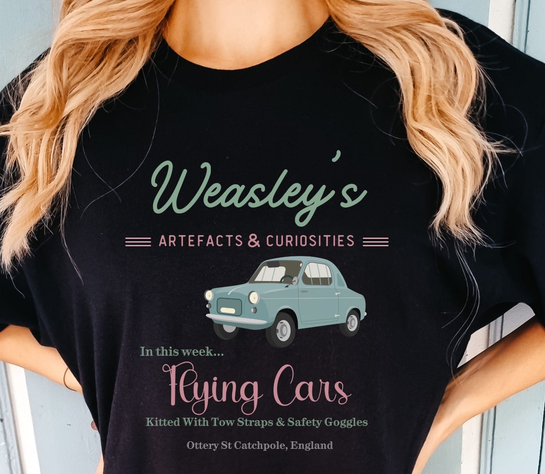 Weasley Flying Cars Shirt Witches and Wizards School Halloween Party ...