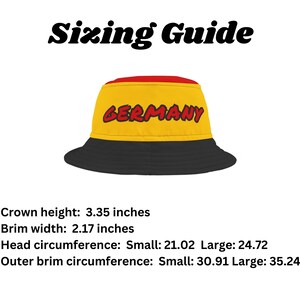Germany Bucket Hat German Flag Colors German National Flag Hat ...