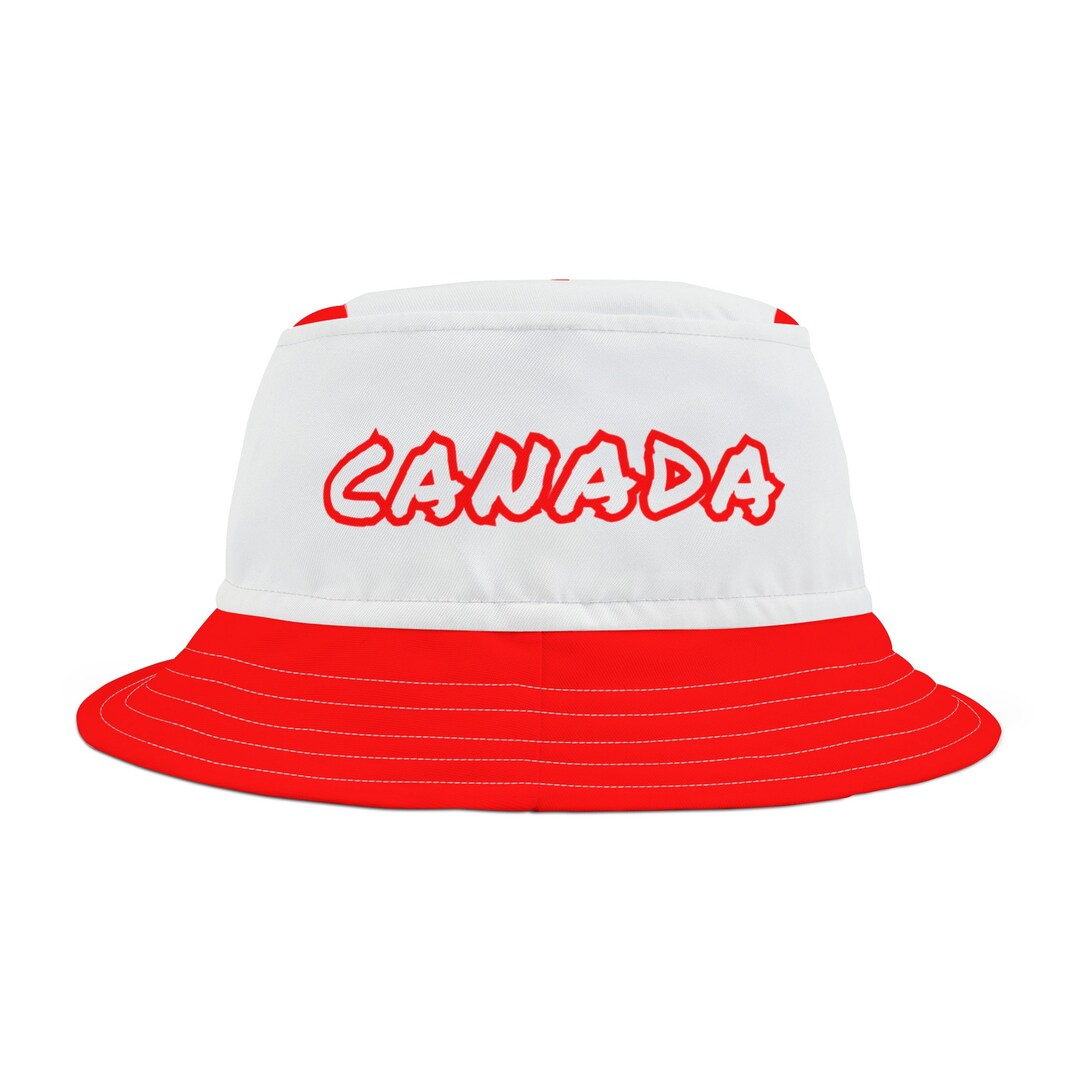 Canada Bucket Hat Canadian Flag Colors Canadian National Flag Hat ...