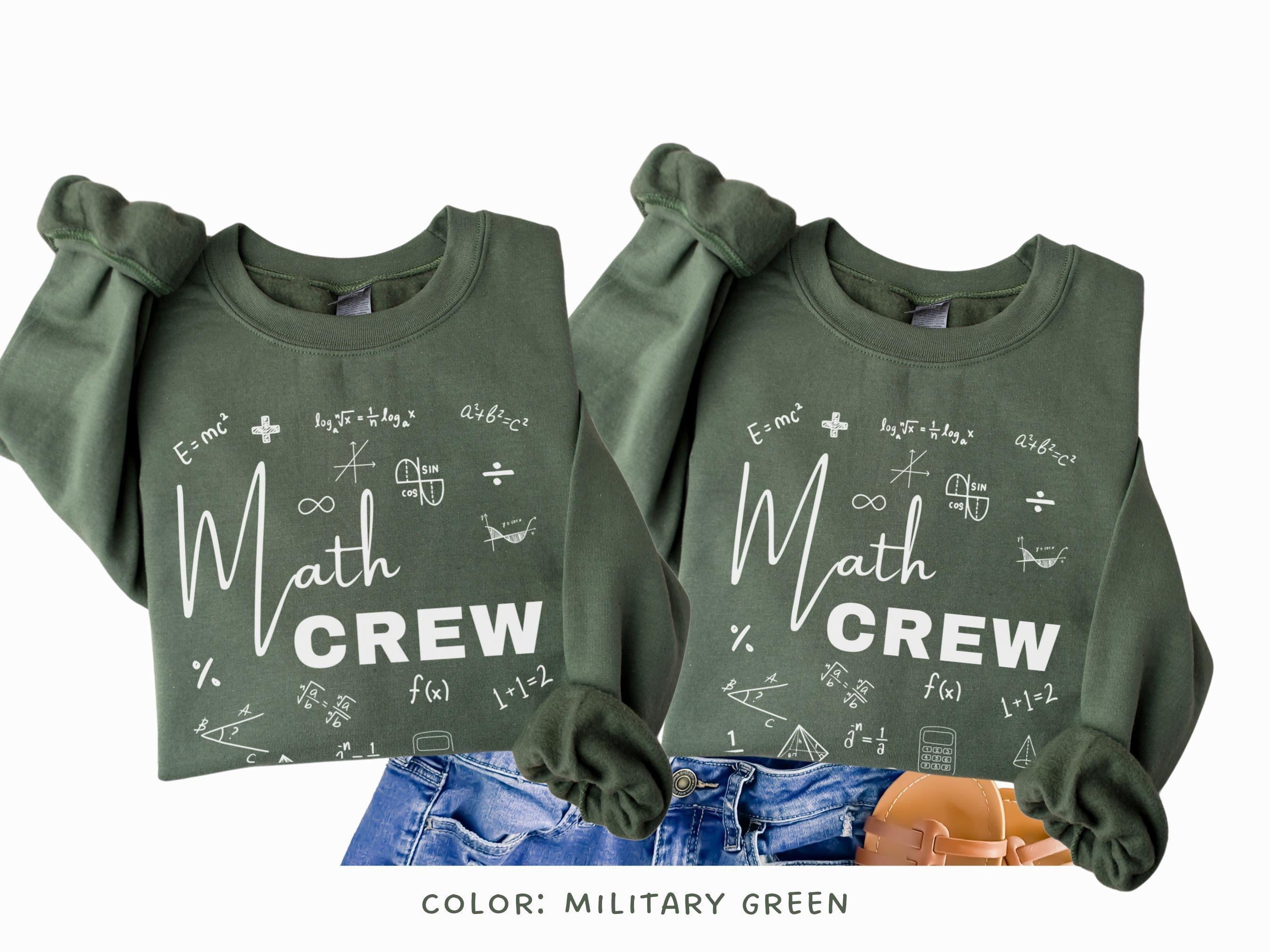 Math Crew Group Shirts Math Teacher Matching Sweatshirts School ...