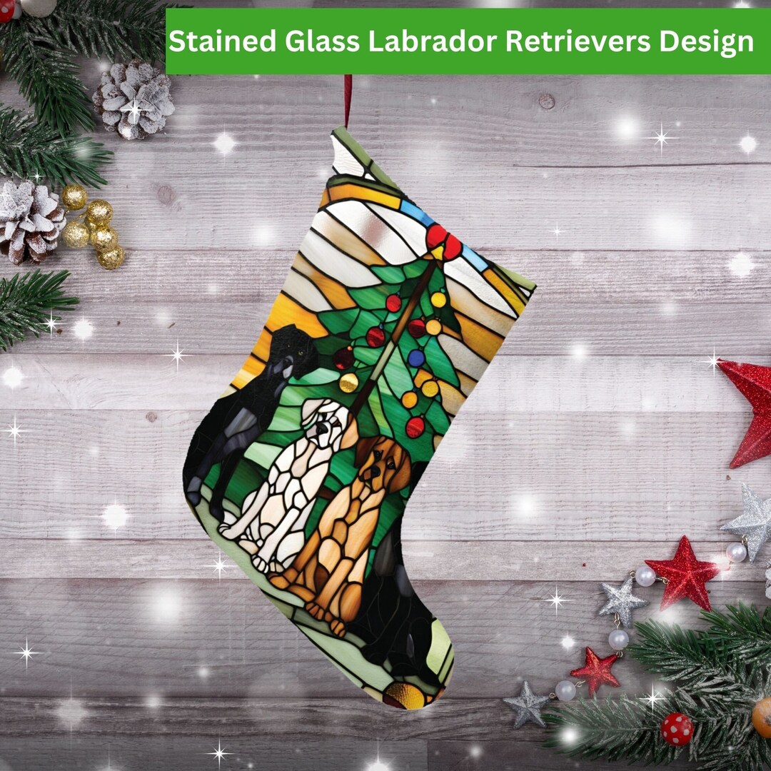 Labrador Retriever Christmas Stocking Dog Stocking Christmas Stocking ...