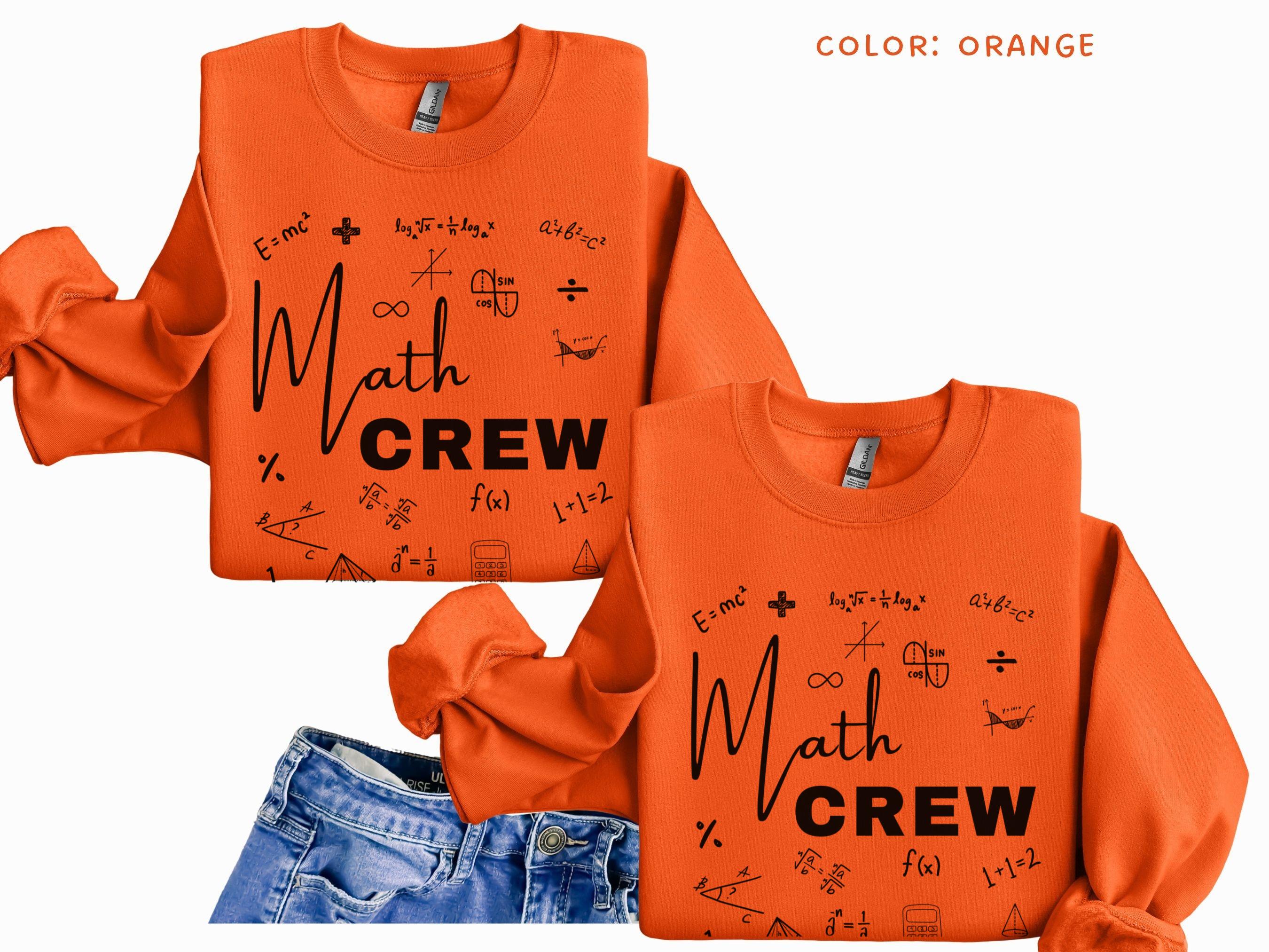 Math Crew Group Shirts Math Teacher Matching Sweatshirts School ...