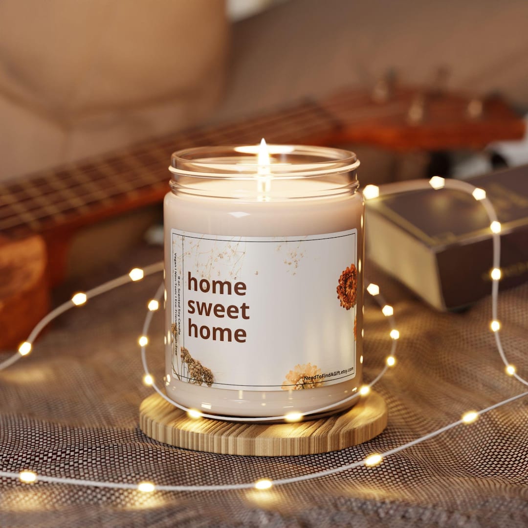 Home Sweet Home Candle for Housewarming Gift Home Decor Cute Candles ...