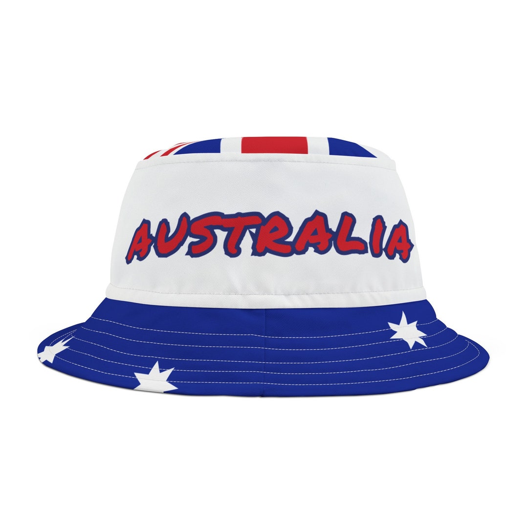 Australia Bucket Hat Australian Flag Colors Aussie National Hat ...