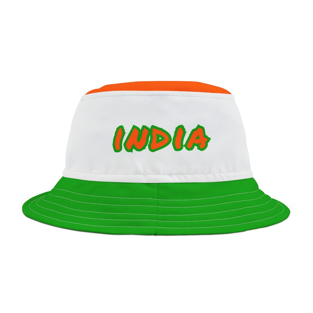 India Bucket Hat Indian Flag Colors India National Flag Cricket ...