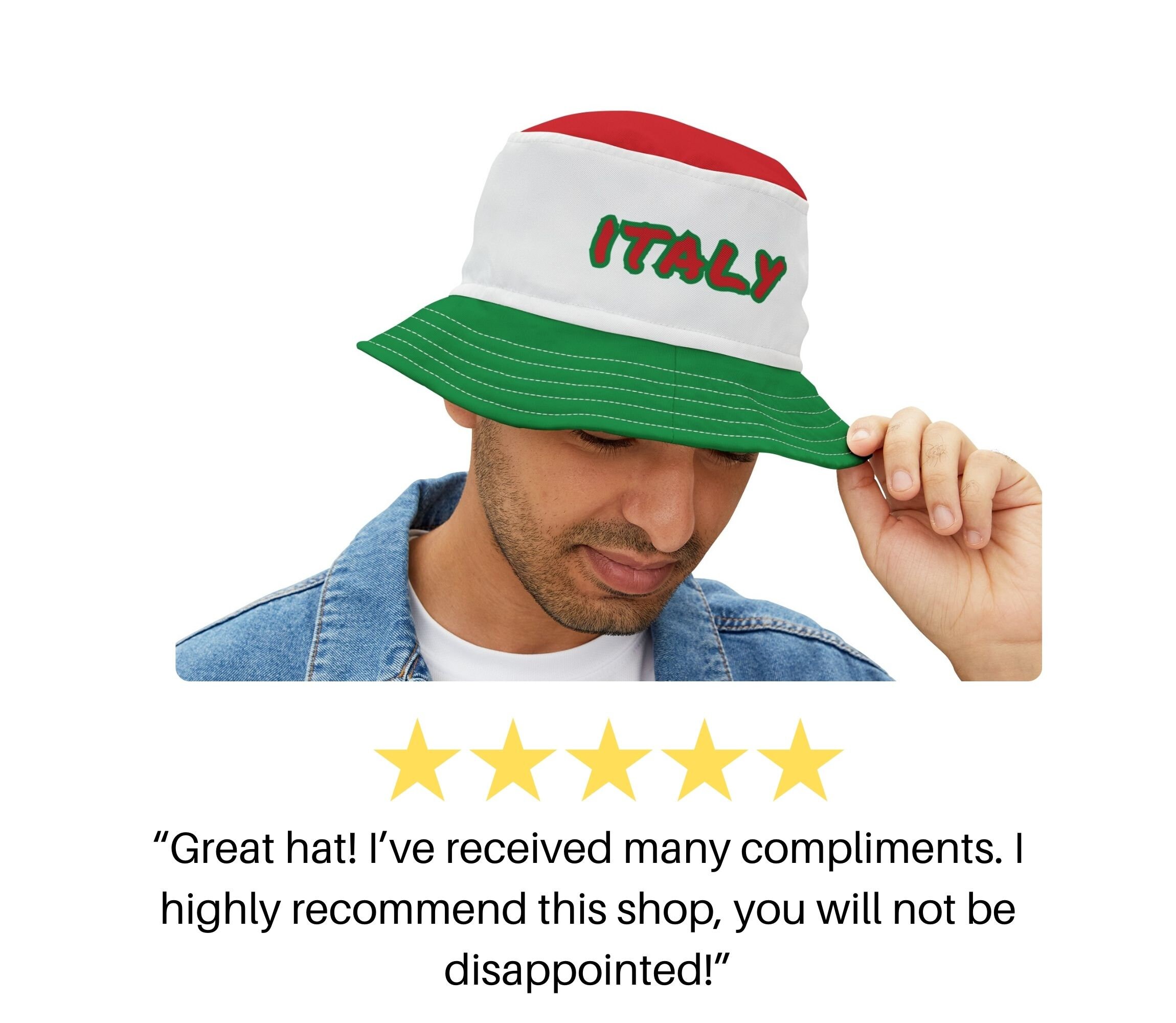 Italy Bucket Hat Italian Flag Colors Italia National Flag Hat Italian ...