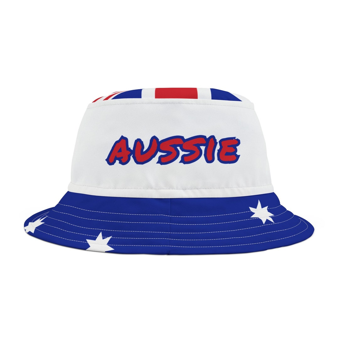 Aussie Bucket Hat Australian Flag Colors Australia National Hat ...