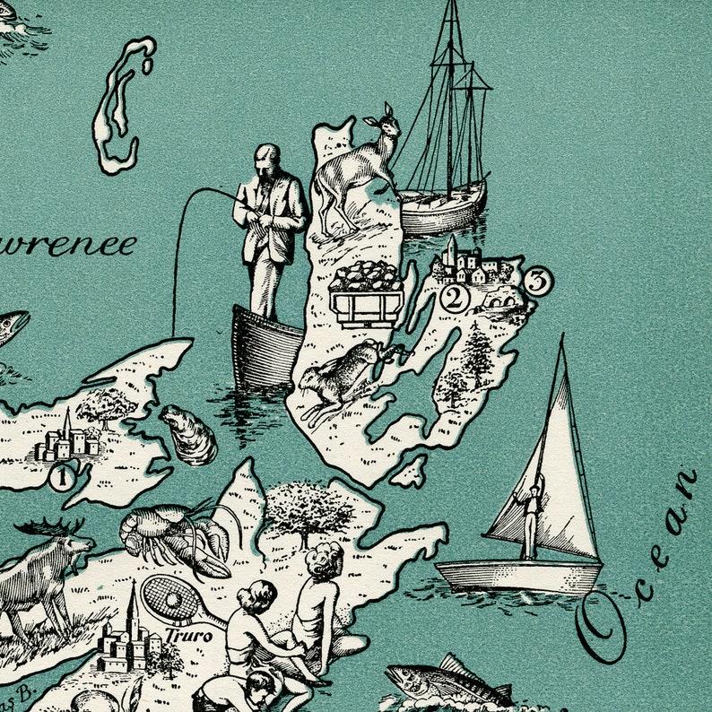 Map of Prince Edward Island Canada – Digital Download PRINTABLE Fun ...