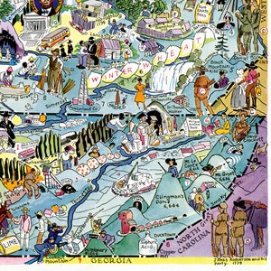 Fun State Map of Kentucky & Tennessee – Digital Download PRINTABLE ...