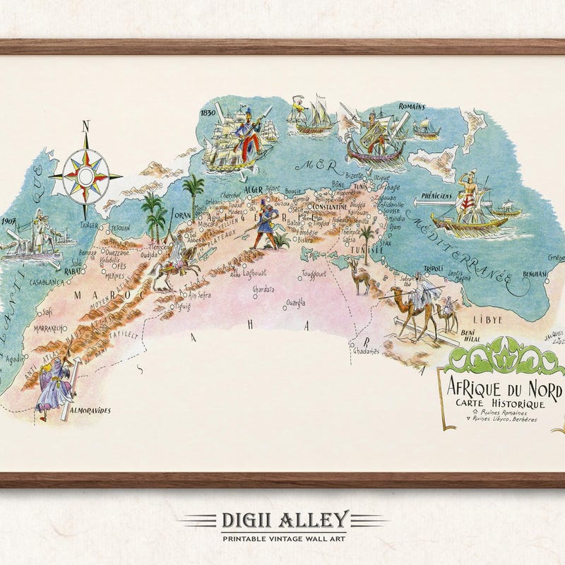 Pictorial Map United States - Etsy