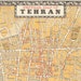 Old Map of Tehran in Iran in the Middle East – Digital Download ...