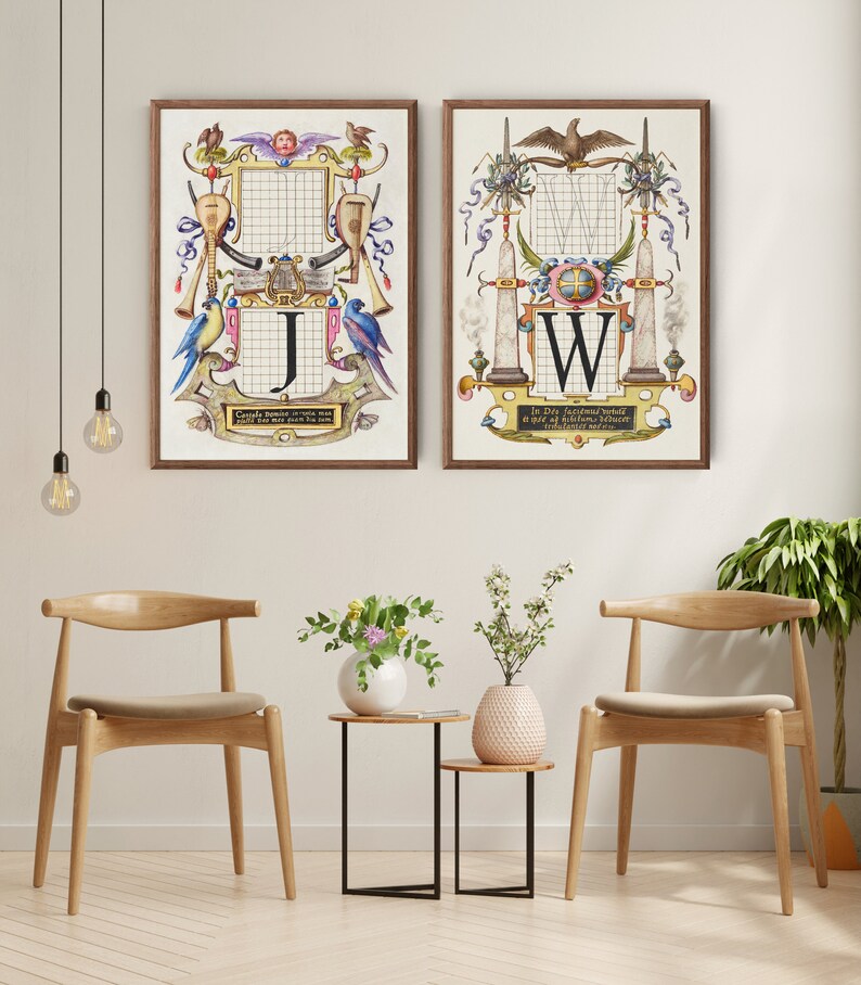 Letter J - Calligraphy Alphabet – Printable Digital Download, Vintage ...