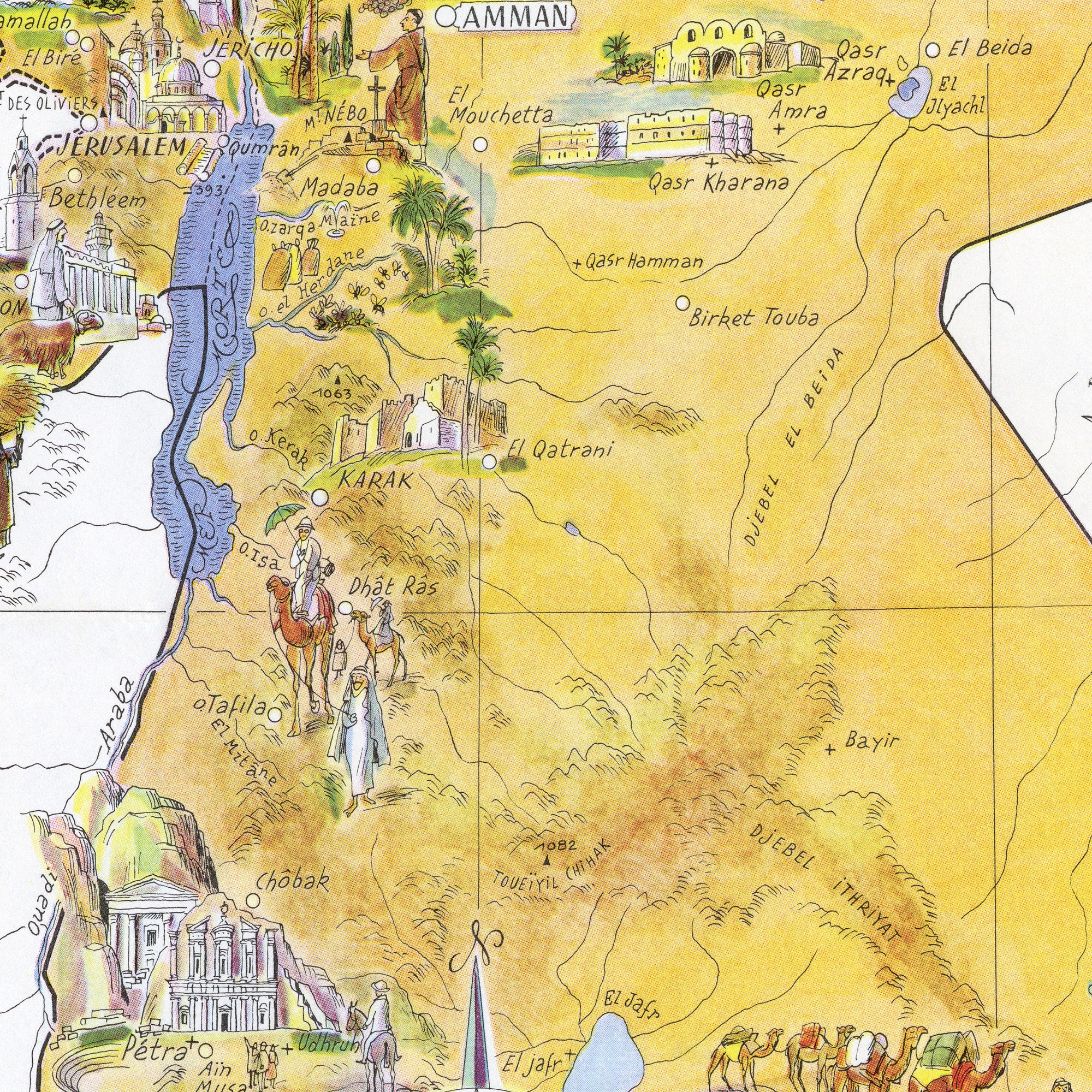Old Map of Jordan in the Middle East Digital Download PRINTABLE Vintage ...