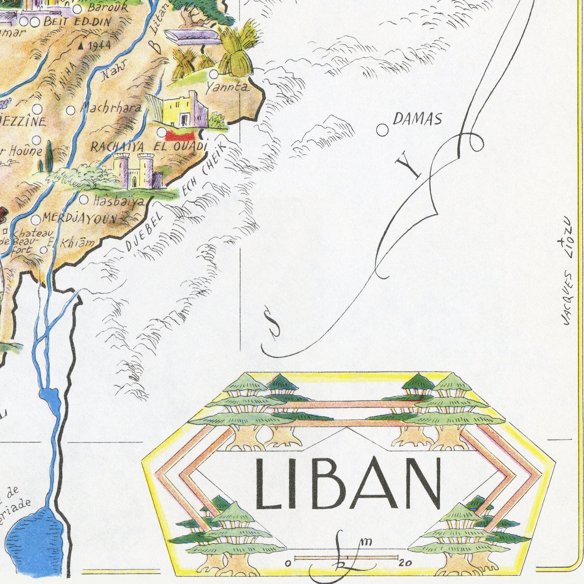Old Map of Lebanon in the Middle East – Digital Download PRINTABLE ...
