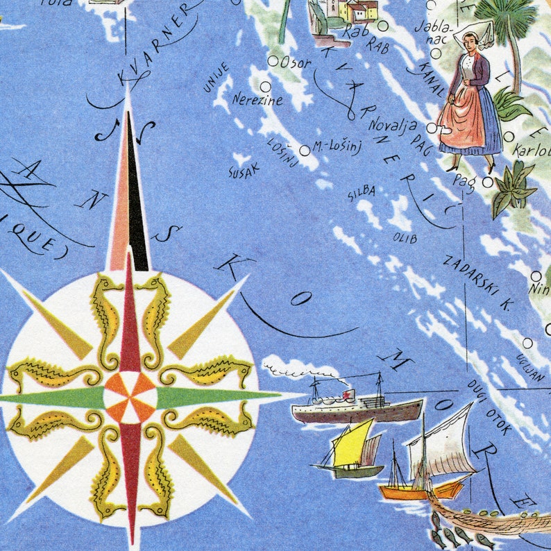 Old Map of North Croatia – Digital Download PRINTABLE Vintage Fun ...