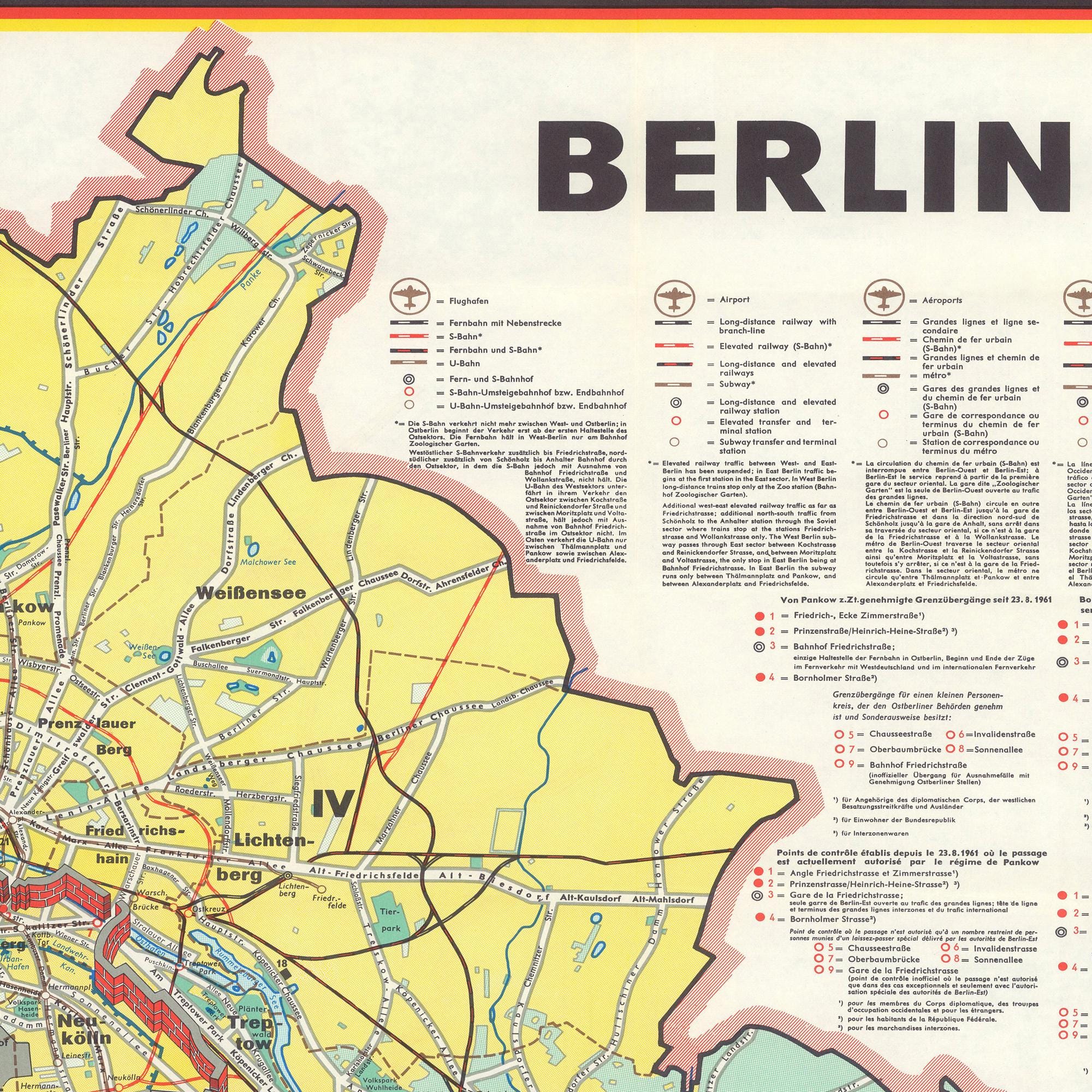 Old Map of Berlin in Germany, Deutschland, DE – Digital Download ...