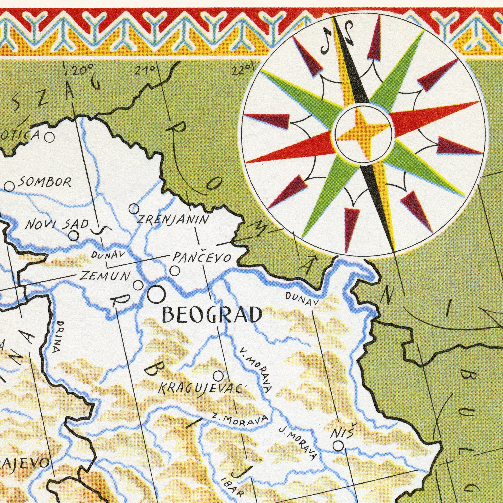 Map of yugoslavia then and now