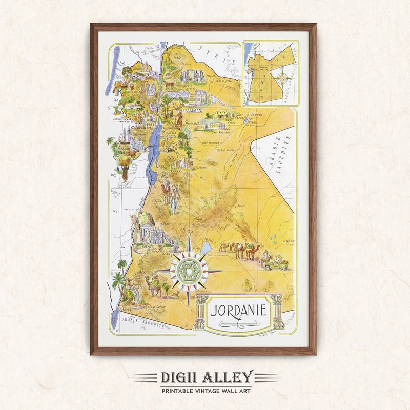 Travel Poster Jordan - Etsy