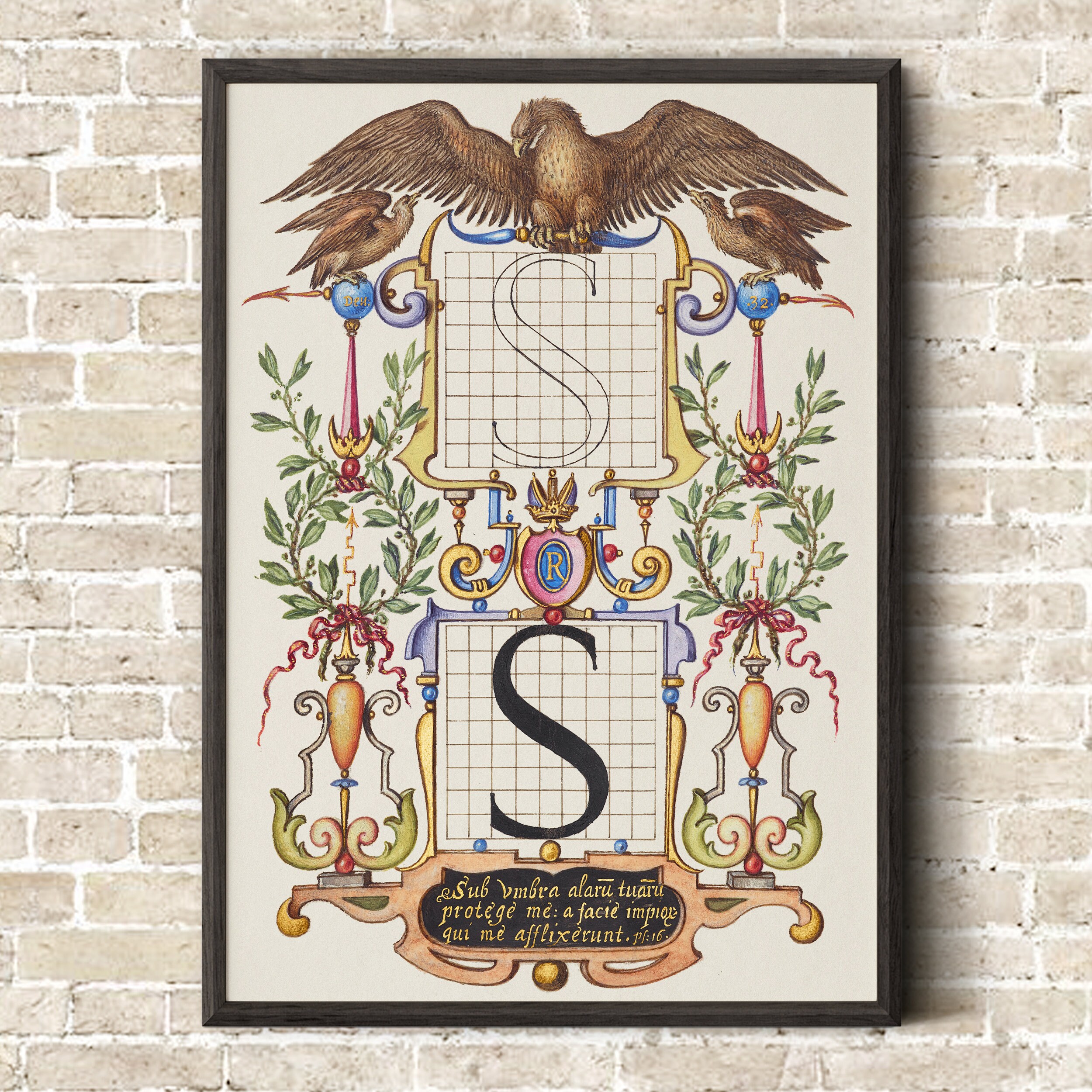 Letter S - Calligraphy Alphabet – Printable Digital Download, Vintage ...