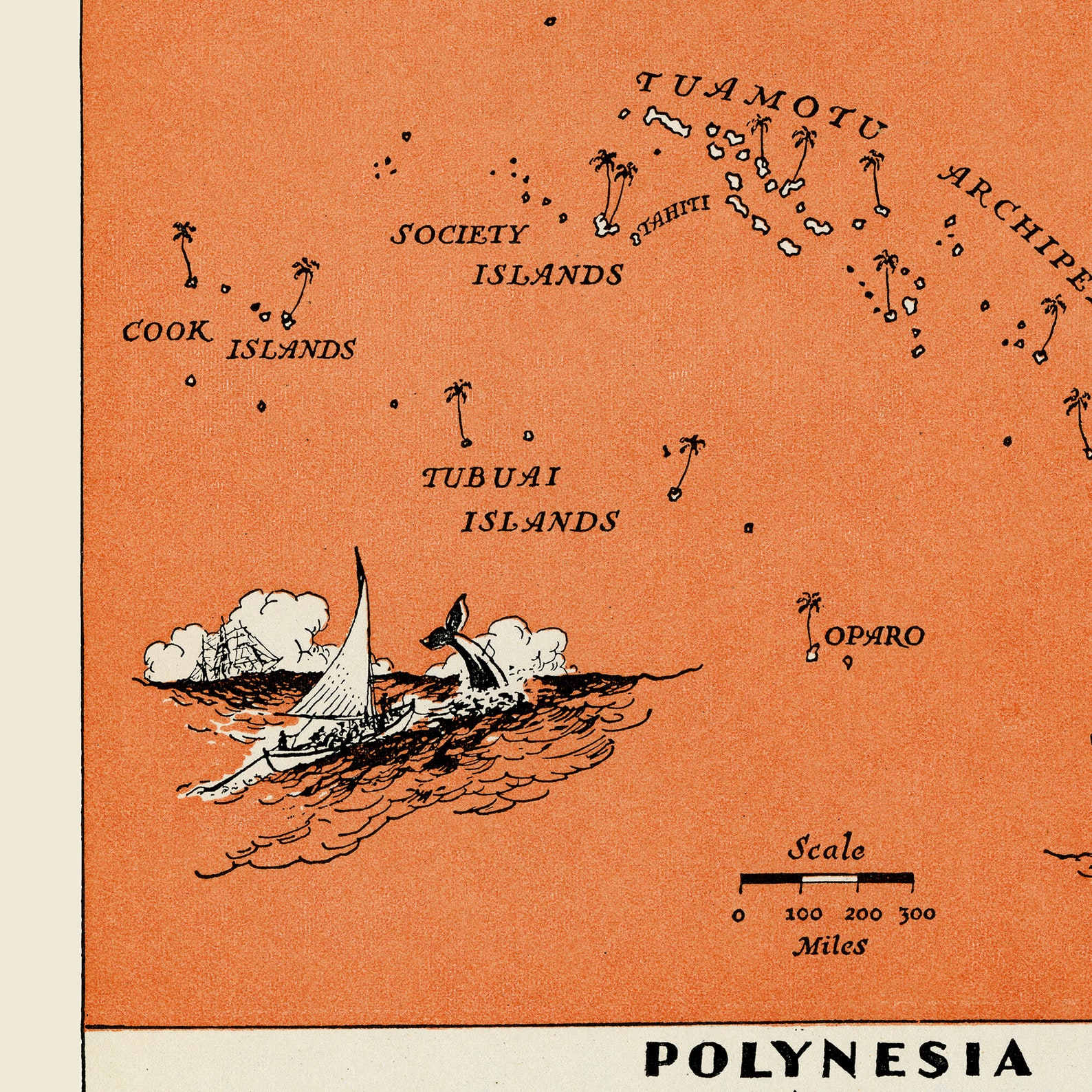 Map of Polynesia the Polynesian Islands – Digital Download PRINTABLE ...