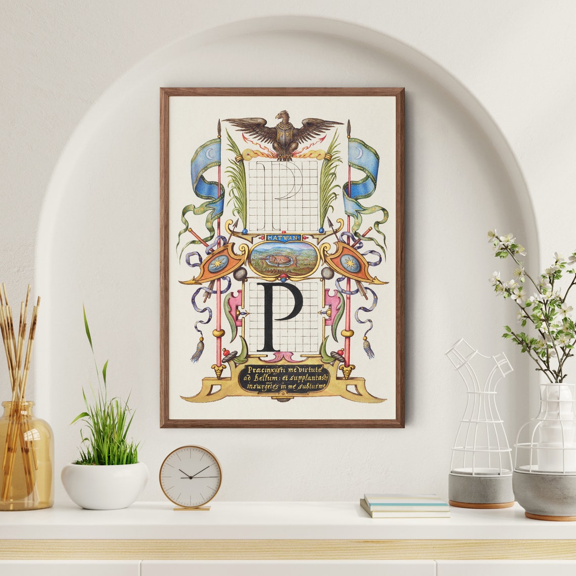 Letter P Calligraphy Alphabet Printable Digital Download - Etsy