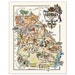 Fun State Map of Georgia – Digital Download PRINTABLE Vintage Pictorial ...