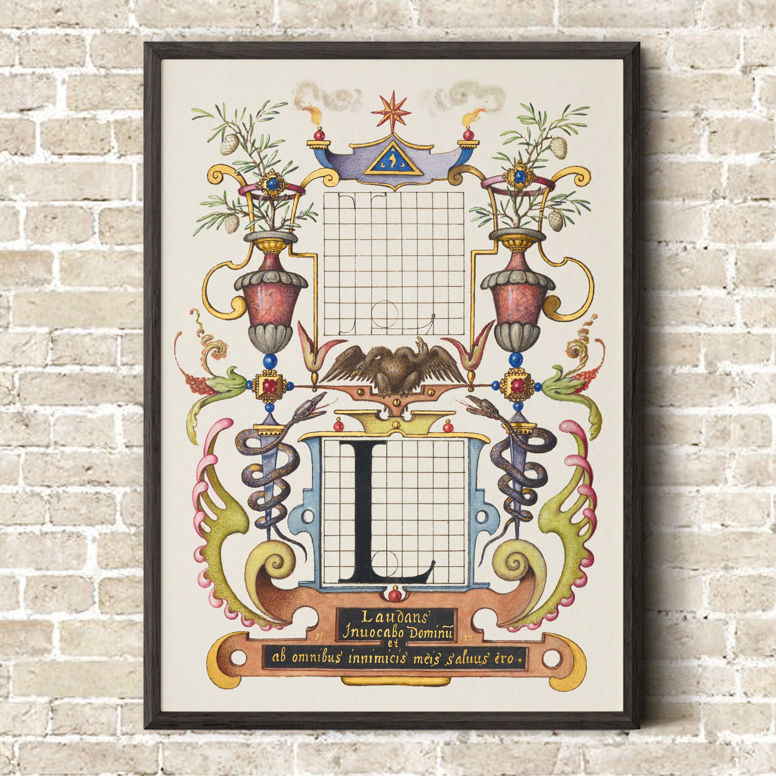 Letter L - Calligraphy Alphabet – Printable Digital Download, Vintage ...