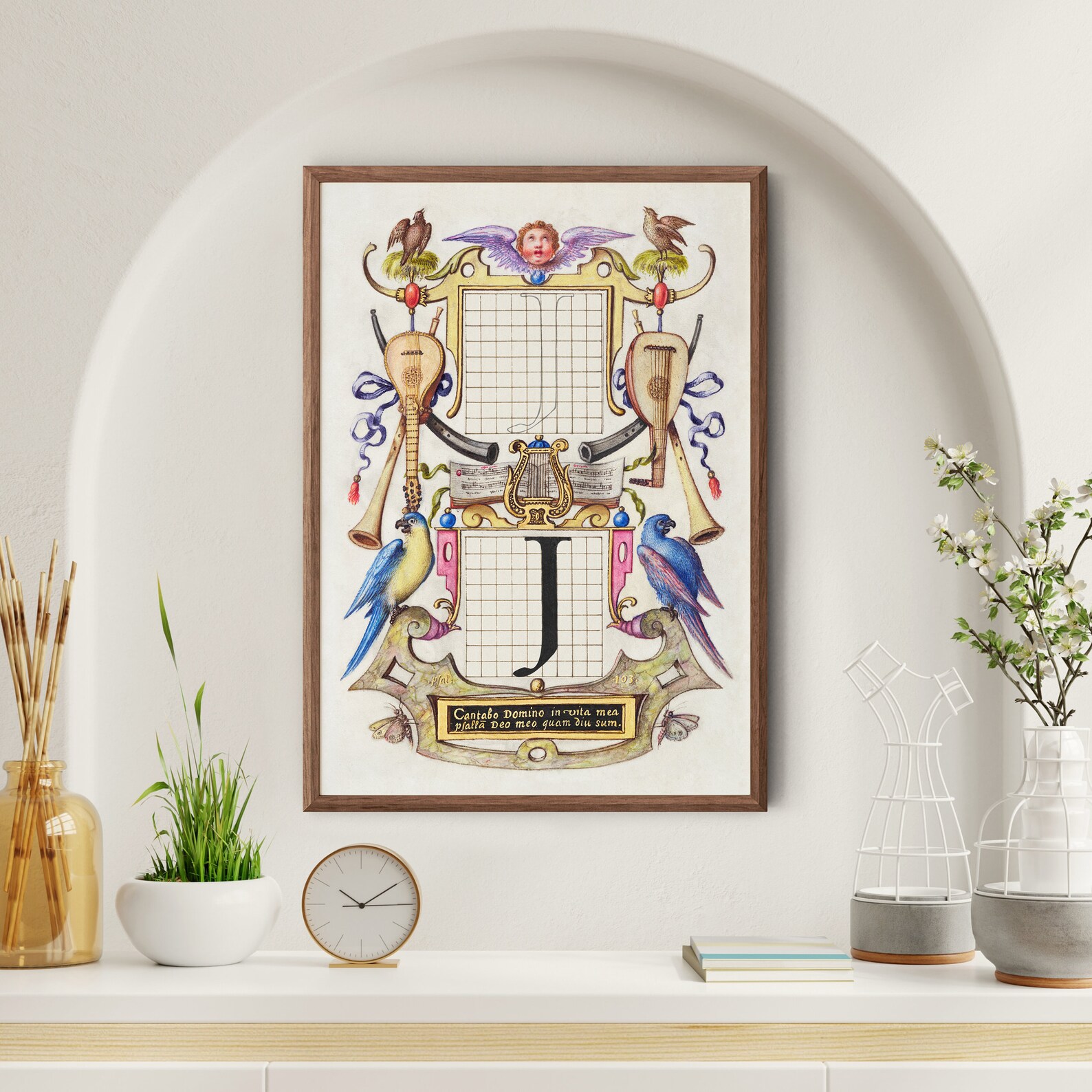 Letter J - Calligraphy Alphabet – Printable Digital Download, Vintage ...