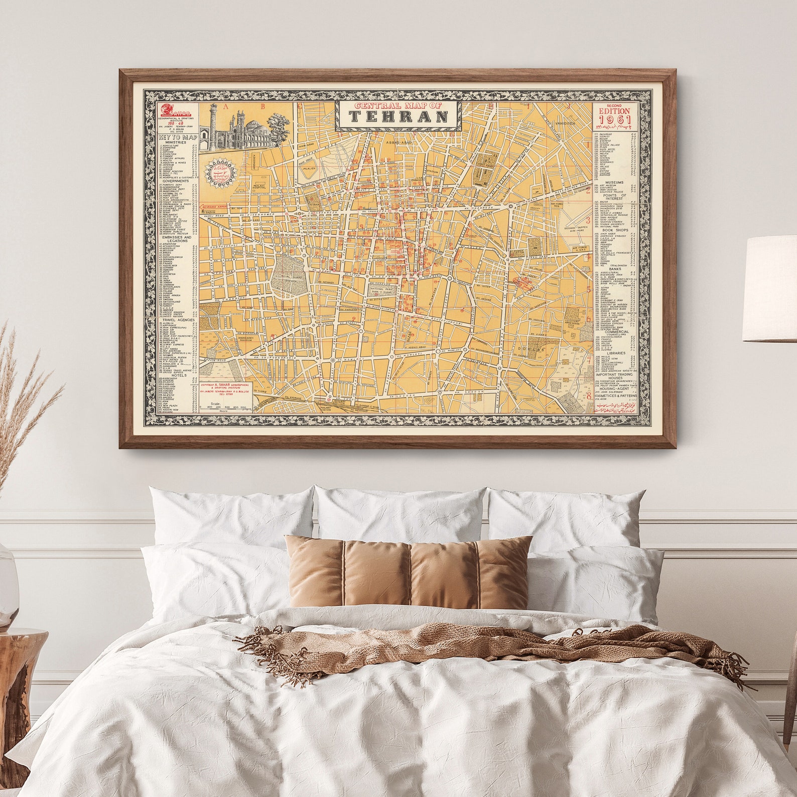 Old Map of Tehran in Iran in the Middle East – Digital Download ...