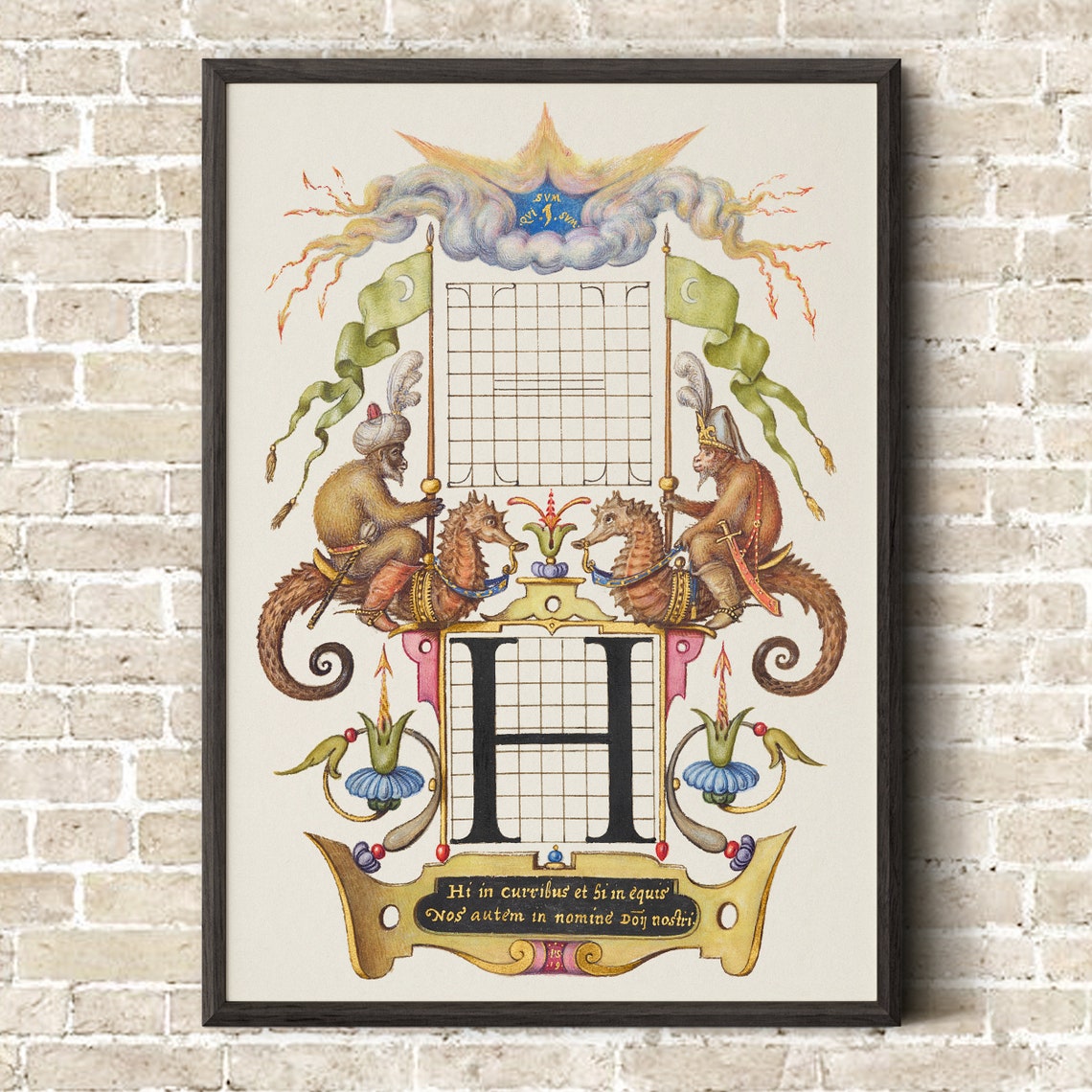 Letter H - Calligraphy Alphabet – Printable Digital Download, Vintage ...