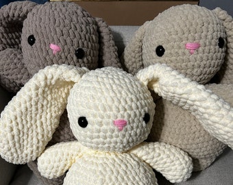 Crochet Bunny Rabbit Plushie Stuffed Animal Handmade Plush Toy ...