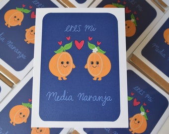 Mi Media Naranja my Half Orange Poster - Etsy