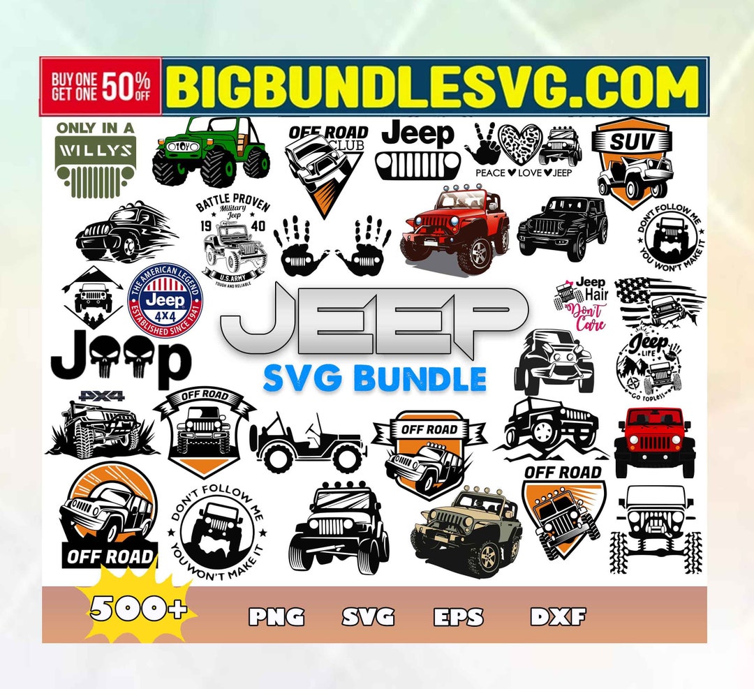 Jeep SVG Jeep Bundle SVG Files Jeep SVG Layered Jeep - Etsy