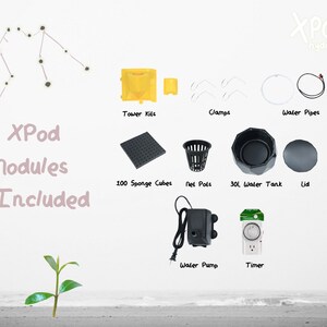 Xpod Hydro: Vertical Hydroponic Grow Tower for Indoor Gardening ...