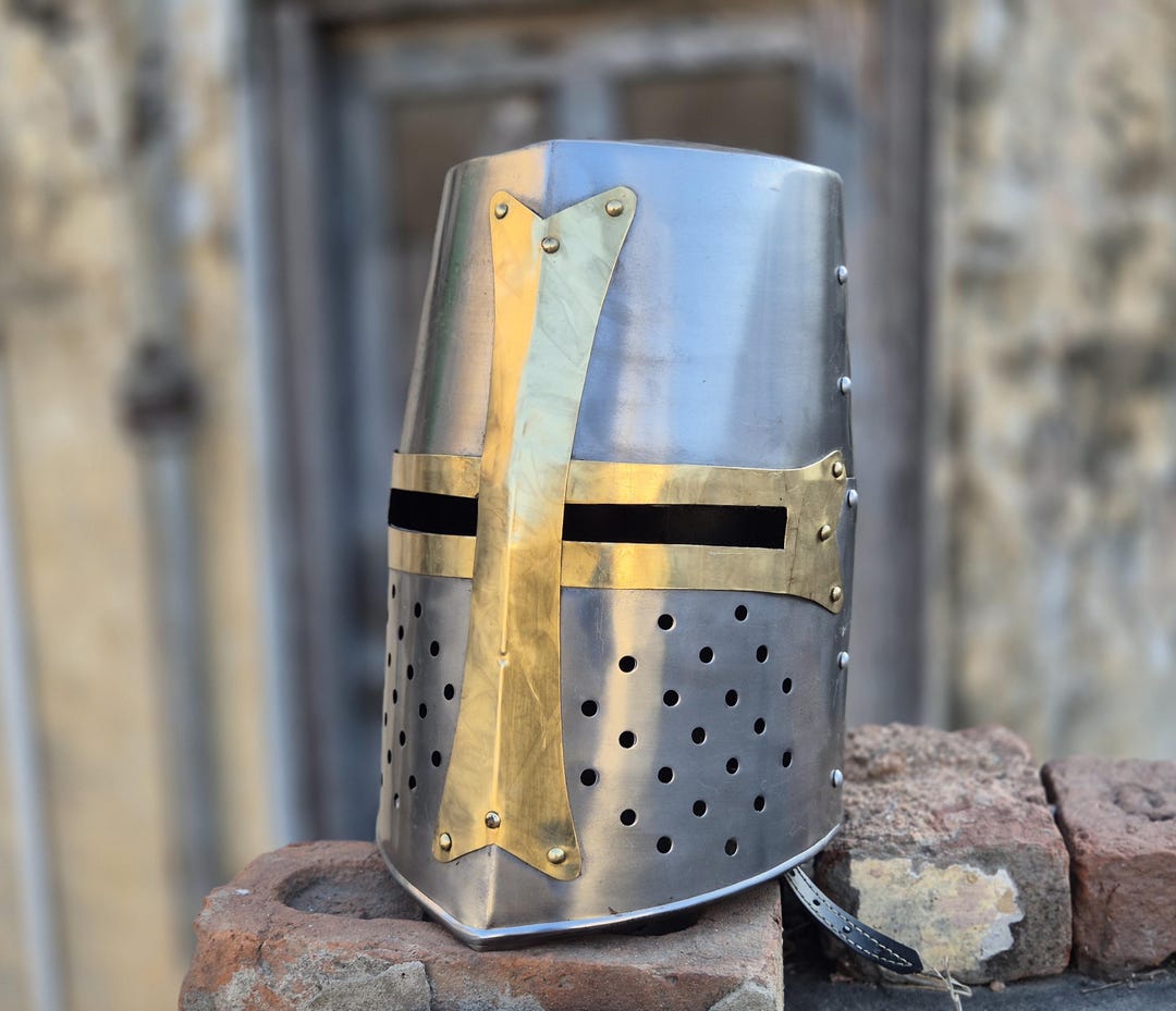 Knight Templar Helmet, Crusader Helmet - Unique Gift for Him, Medieval ...