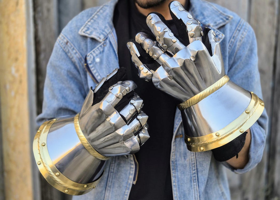 Armor Gauntlets - Handmade Royal Knight Gauntlets for Him | Fantasy ...