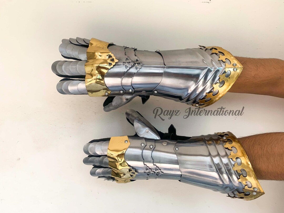 Knight Templar Gauntlets, Armor Gloves, Handmade Knight Gauntlets for ...
