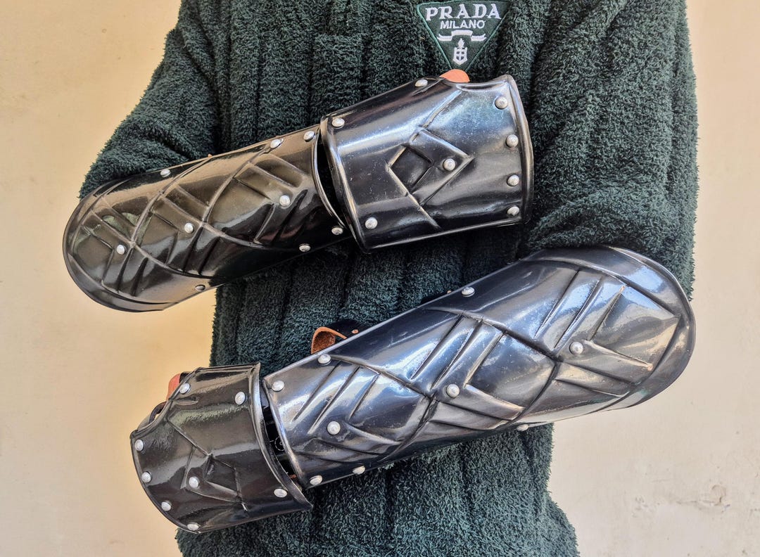 Gothic Arm Bracers, Medieval Arm Guard Bracers Fingerless Gauntlet ...
