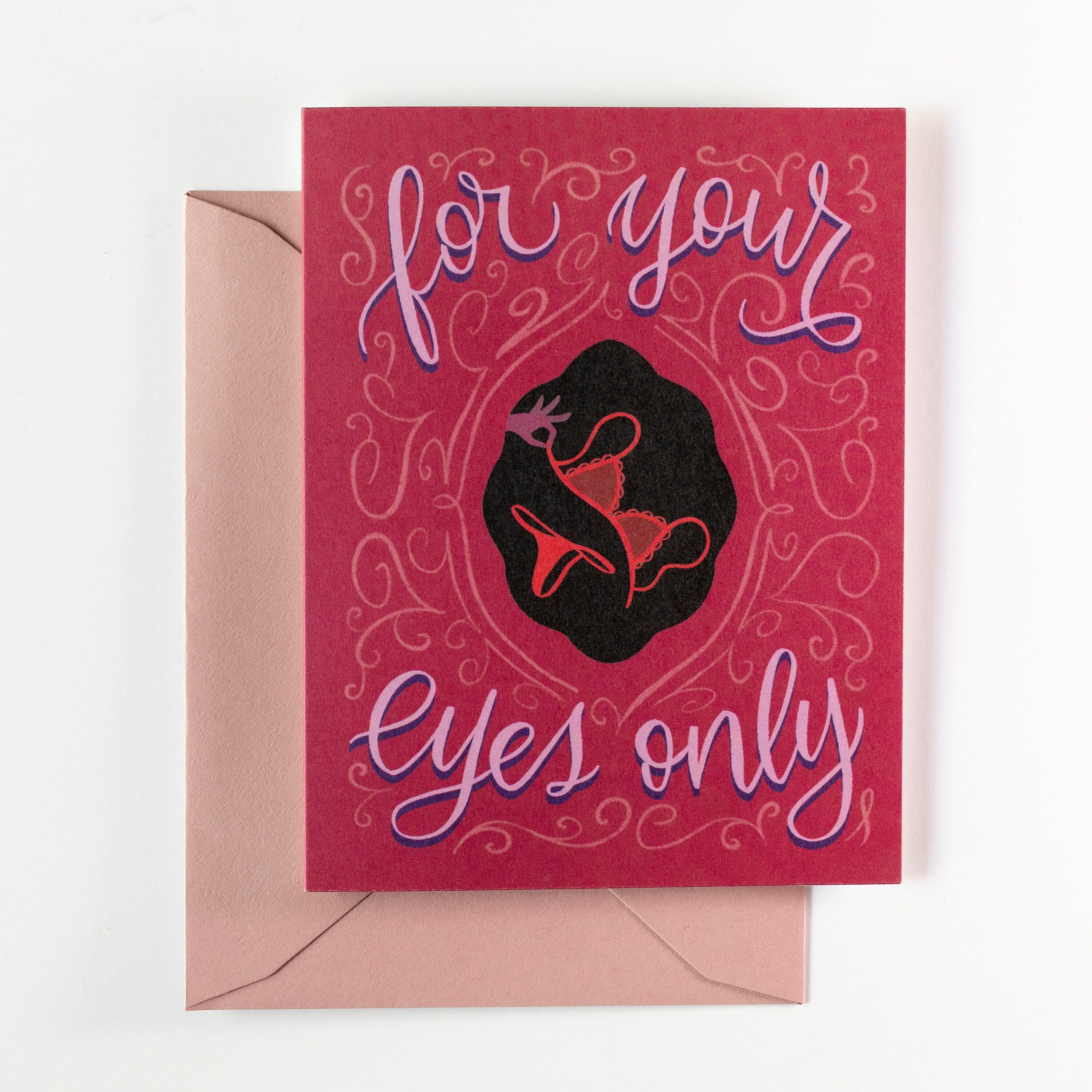 For Your Eyes Only Greeting Card, Flirty Greeting Card, Naughty, Sexy ...