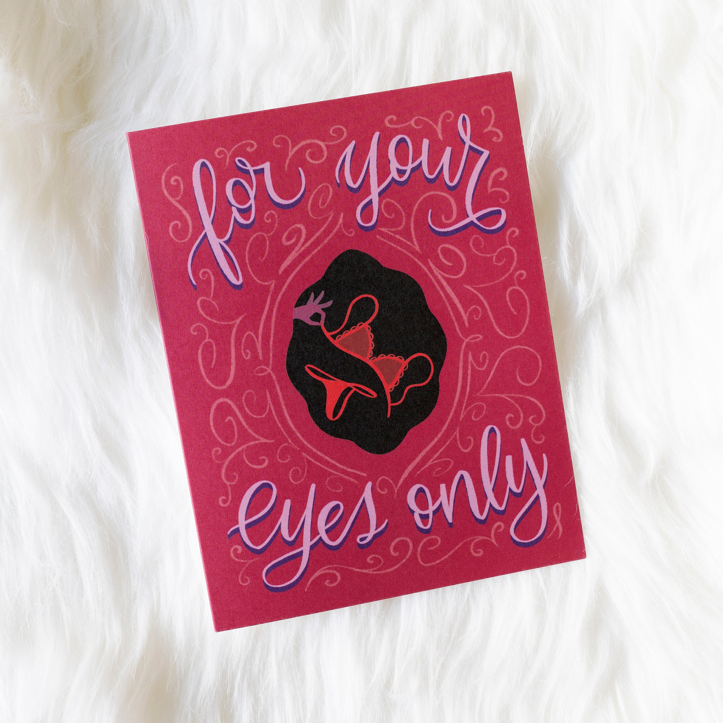 For Your Eyes Only Greeting Card, Flirty Greeting Card, Naughty, Sexy ...
