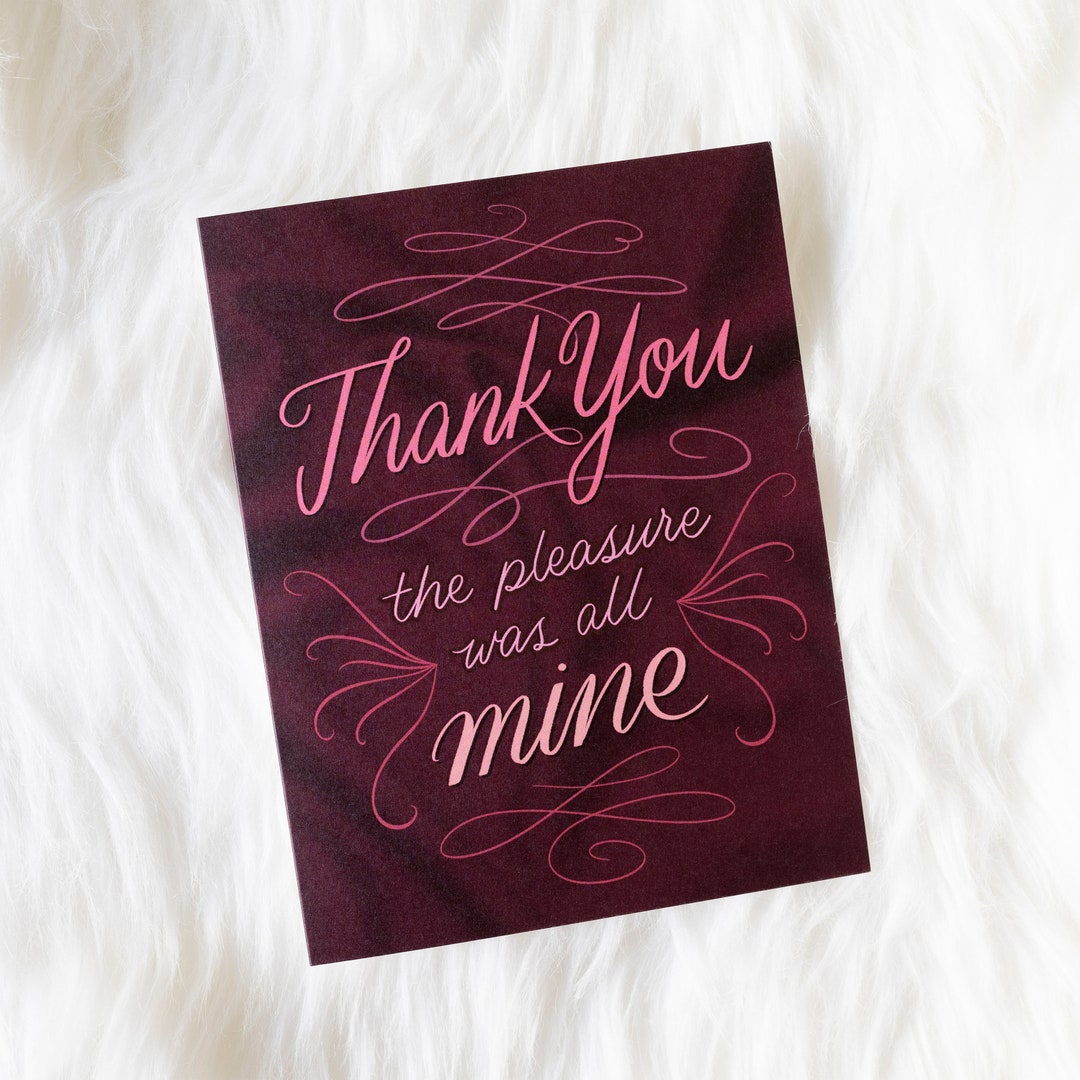 Thank You Greeting Card, Flirty Greeting Card, Naughty Greeting Card ...